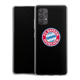DeinDesign Galaxy A32 4G Handy Silikon H&uuml;lle Case transparent Handyh&uuml;lle Fc Bayern M&uuml;nchen Logo Official Licensed Product Silikon Case
