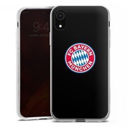 DeinDesign iPhone Xr Handy Silikon H&uuml;lle Case transparent Handyh&uuml;lle Fc Bayern M&uuml;nchen Logo Official Licensed Product Silikon Case