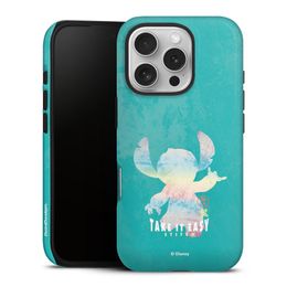 DeinDesign iPhone 16 Pro Handy Panzer Handyh&uuml;lle robuste Outdoor H&uuml;lle Schutzh&uuml;lle gl&auml;nzend Lilo & Stitch Official Licensed Product Disney Tough Case