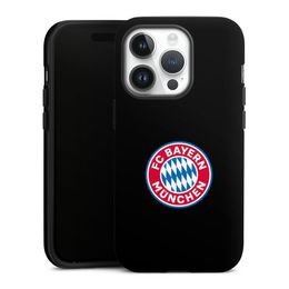DeinDesign iPhone 14 Pro Handy Panzer Handyh&uuml;lle robuste Outdoor H&uuml;lle Schutzh&uuml;lle matt Fc Bayern M&uuml;nchen Logo Official Licensed Product Tough Case