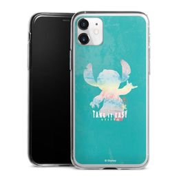 DeinDesign iPhone 11 Handy Slim Case Silikon Handyh&uuml;lle transparent H&uuml;lle extra d&uuml;nn Official Licensed Product Disney Lilo & Stitch Silikon Slim Case