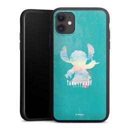DeinDesign iPhone 11 Handy Premium Silikon H&uuml;lle Handyh&uuml;lle schwarz Case Lilo & Stitch Official Licensed Product Disney Silikon Premium Case