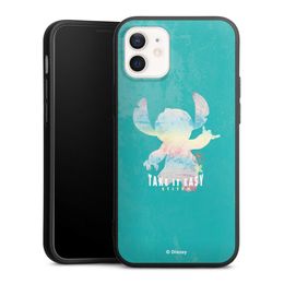 DeinDesign iPhone 12 mini Handy Premium Silikon H&uuml;lle Handyh&uuml;lle schwarz Case Lilo & Stitch Official Licensed Product Disney Silikon Premium Case