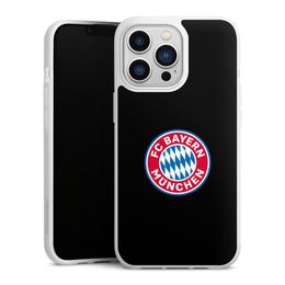 DeinDesign iPhone 13 Pro Handy Silikon H&uuml;lle Case wei&szlig; Handyh&uuml;lle Fc Bayern M&uuml;nchen Logo Official Licensed Product Silikon Case