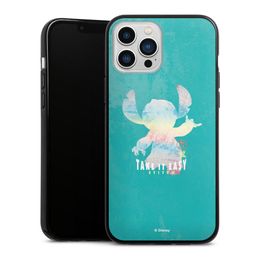 DeinDesign iPhone 13 Pro Max Handy Silikon H&uuml;lle Case schwarz Handyh&uuml;lle Lilo & Stitch Official Licensed Product Disney