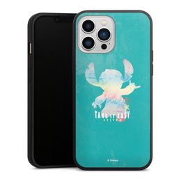DeinDesign iPhone 13 Pro Max Handy Premium Silikon H&uuml;lle Handyh&uuml;lle schwarz Case Lilo & Stitch Official Licensed Product Disney Silikon Premium Case