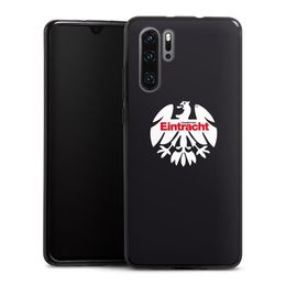 DeinDesign Huawei P30 Pro Handy Silikon H&uuml;lle Case schwarz Handyh&uuml;lle Eagle Retro Logo