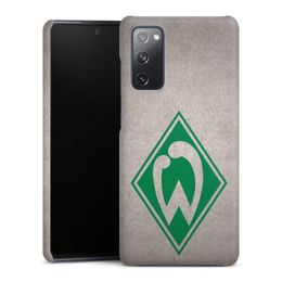 DeinDesign Galaxy S20 FE Handy Premium Case Smartphone Handyh&uuml;lle Schutzh&uuml;lle matt Official Licensed Product Sv Werder Bremen Concrete Premium Case