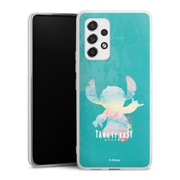 DeinDesign Galaxy A53 5G Handy Silikon H&uuml;lle Case transparent Handyh&uuml;lle Official Licensed Product Lilo & Stitch Disney Silikon Case