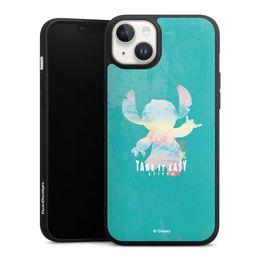 DeinDesign iPhone 14 Handy Premium Silikon H&uuml;lle Handyh&uuml;lle schwarz Case Lilo & Stitch Official Licensed Product Disney Silikon Premium Case