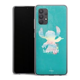 DeinDesign Galaxy A32 4G Handy Silikon H&uuml;lle Case transparent Handyh&uuml;lle Lilo & Stitch Official Licensed Product Disney Silikon Case