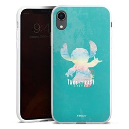 DeinDesign iPhone Xr Handy Silikon H&uuml;lle Case wei&szlig; Handyh&uuml;lle Lilo & Stitch Official Licensed Product Disney Silikon Case