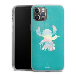 DeinDesign iPhone 12 Pro Max Handy Silikon H&uuml;lle Case transparent Handyh&uuml;lle Official Licensed Product Disney Lilo & Stitch Silikon Case