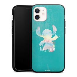 DeinDesign iPhone 12 Handy Silikon H&uuml;lle Case schwarz Handyh&uuml;lle Lilo & Stitch Official Licensed Product Disney