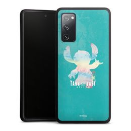 DeinDesign Galaxy S20 FE 5G Handy Premium Silikon H&uuml;lle Handyh&uuml;lle schwarz Case Official Licensed Product Lilo & Stitch Disney Silikon Premium Case