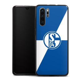 DeinDesign Huawei P30 Pro Handy Silikon H&uuml;lle Case schwarz Handyh&uuml;lle Official Licensed Product Fc Schalke 04 Bundesliga