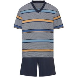w&auml;schepur men Herren Shorty, marine-gelb-gestreift, Gr&ouml;&szlig;e 48/50