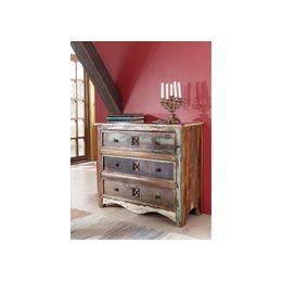 Kommode Altholz 100x42x88 mehrfarbig lackiert NATURE OF SPIRIT #49