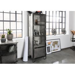 Vitrine Mango 60x40x180 grau lackiert HEAVY INDUSTRY #140