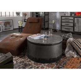 Couchtisch Mango 78x78x43 grau lackiert HEAVY INDUSTRY #163