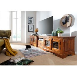 TV-Board Akazie 210x50x50 honig lackiert OXFORD #0339