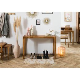 Konsolentisch Sheesham 120x42x80 braun lackiert ANCONA #103