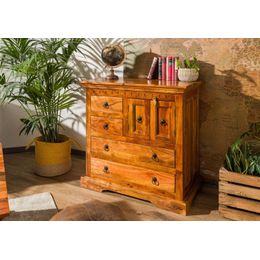 Kommode Akazie 87x50x87 honig lackiert OXFORD #0446