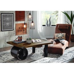 Couchtisch Mango 110x80x43 braun lackiert RAILWAY #405