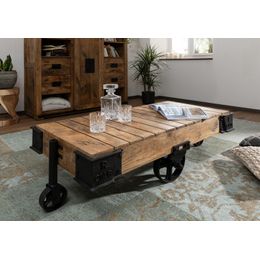 Couchtisch Mango 120x60x43 natur lackiert RAILWAY #160