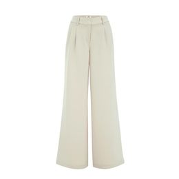 WE Fashion Pleat-Front Pants female Beige size 44