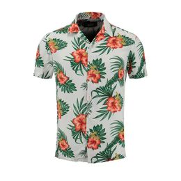 Key Largo Button Up Shirt 'Hula' male White size S