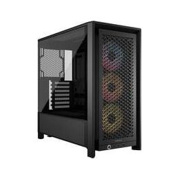 Corsair FRAME 4000D RS ARGB , Tower-Geh&auml;use schwarz, Tempered Glass