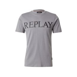 Replay Shirt Herren Größe S grau / schwarz