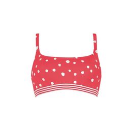 Vivid Bikini Top Damen Größe 75 rot / offwhite