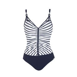 Sunflair Badeanzug Damen Gr&ouml;&szlig;e XL dunkelblau / wei&szlig;