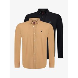 Williot Button Up Shirt male Brown, Black size XL