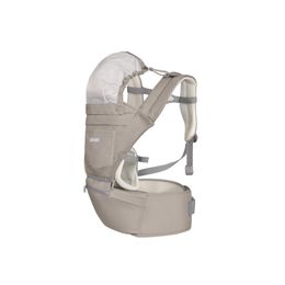 Kikkaboo Babytrage Chloe 3 in 1 Bauch- und R&uuml;ckentrage, H&uuml;ftsitz, ab 5 Monaten beige