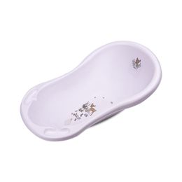 Lorelli Babybadewanne Comic 84 cm lang ergonomische Form Ablagef&auml;cher ab Geburt wei&szlig; uni