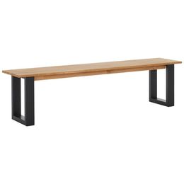 Livetastic Sitzbank , Wildeiche , Holz , Wildeiche,Buche , massiv , 3-Sitzer , 38x45x180 cm , Esszimmer, Bänke, Sitzbänke