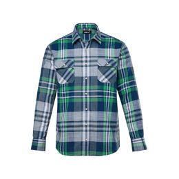 Men Plus Button Up Shirt male Blue size XL