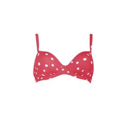 Vivid Bikini Top Damen Größe 75 rot / offwhite