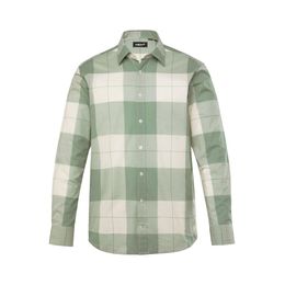 Men Plus Button Up Shirt male Green size XL
