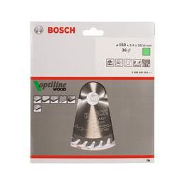 Bosch PRO Wood Kreiss&auml;geblatt, &Oslash; 150mm, 36Z Bohrung 20mm, f&uuml;r Handkreiss&auml;gen