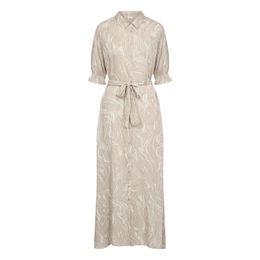 Kaffe Kleid 'Mira' Damen Größe 46 beige / weiß Winterkleid