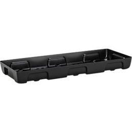 Auffangwanne für Kleingebinde CEMO 10/4, Volumen 21 l, für Regalfachmaß 1000 x 400 mm, ohne Gitterrost, mit Zulassung, stapelbar, Polyethylen, schwarz