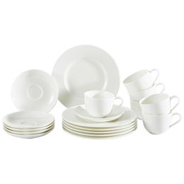 Noblesse - V&B Kaffeeservice Noblesse , Weiß , Keramik , 18-teilig , Uni , 19x32x34 cm , Essen & Trinken, Geschirr, Geschirr-Sets, Kaffeeservice