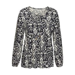 Vivance By Lascana Bluse Damen Gr&ouml;&szlig;e XXXL elfenbein / nachtblau