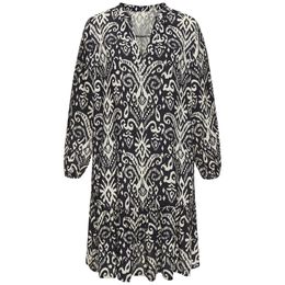 Vivance By Lascana Kleid Damen Gr&ouml;&szlig;e 48 schwarz / wei&szlig; Sommerkleid