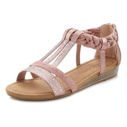 Lascana Sandals female size 42 Rose / Dusky pink / Silver