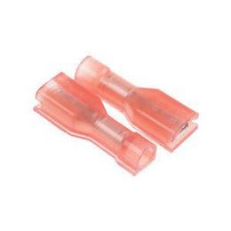TE Connectivity Ultra-Fast .110 Red Insulated Female Spade Connector, Receptacle, 2.79 x 0.51mm Tab Size, 0.3mm&sup2; to, Packung &agrave; 100 St&uuml;ck - 2-520084-2